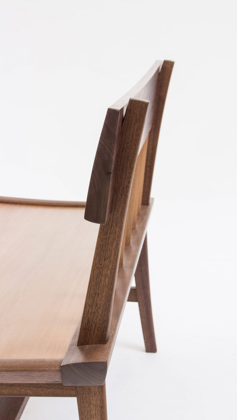 Walnut and Madrone Bench « The Krenov School of Fine Furniture